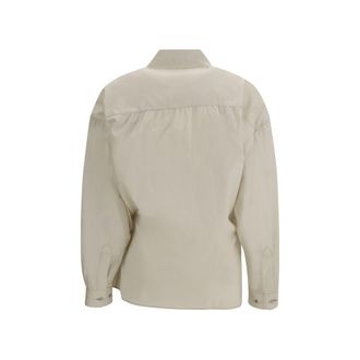 Christophe Lemaire Womens Beige Cotton Dress Shirt
