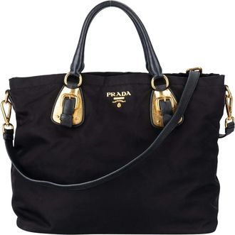 Prada Crossbody Bags - Prada Black Nylon Eclipse Handbag - Gr. unisize - in Bunt - f&uuml;r Damen