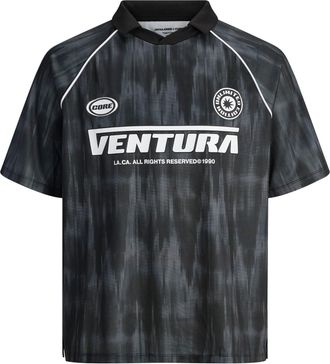 Jack & Jones Jcoretreat AOP Mesh Open Collar Polo Ss