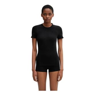 Maison Margiela T-shirt c&ocirc;tel&eacute; - Femme - Tops - Noir - Taille: 42/44 FR