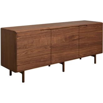 Sklum Sideboard 180x45 cm aus Treveris-Holz Braun Walnuss