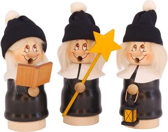 Christian Ulbricht R&auml;ucherm&auml;nnchen Miniwichtel Kurrende - 3 St&uuml;ck - 16,5 cm