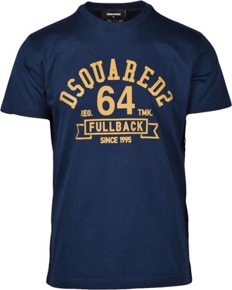 Dsquared2 Homme, Tops, Bleu, Taille: 2XL T-shirt