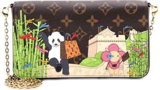 Louis Vuitton Felicie Pochette Limited Edition Vivienne Xmas Monogram Canvas crossbody bag - Braun
