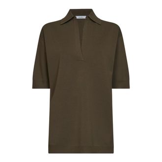 Max Mara Mxmalpino Langer Viskose Pullover - - Knitwear - Damen - Gr&uuml;n - XS