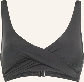 Watercult Watercult Bralette-Bikini-Top Soft Sculpt In Wickeloptik schwarz