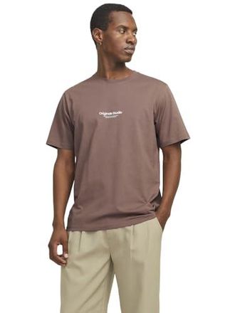 Jack & Jones Jorvesterbro Tee Ss Crew Neck Noos Homme Jorvesterbro T-shirt Ss Crew Neck Noos, Taupe Fonc&eacute;, XXL