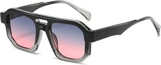 Generic Lunettes De Soleil &Agrave; Monture Large For Hommes Et Femmes, Id&eacute;ales For Les Vacances Le Sport En Plein Air(Gray)