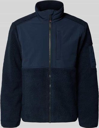 Tom Tailor Regular Fit Webpelzjacke mit Stehkragen