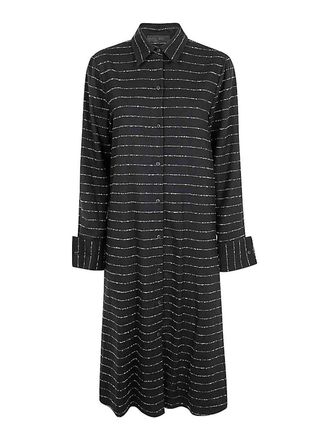 Maria Calderara Robe Au Genou - Noir