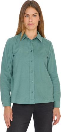Cecil Damen 3412160 Cordhemdbluse, Jewel Green, X-Large