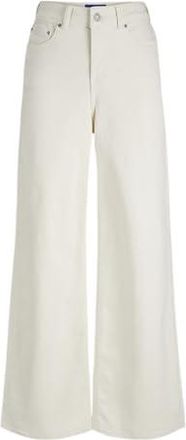 Jack & Jones Jxtokyo Wide Hw Jeans C6171 DNM Noos, Denim Blanc-Détails : Blanc cassé, 28W x 30L Femmes