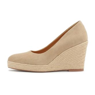 Kazar Beige Wildlederpumps auf einem Plateauabsatz - - Shoes - Damen - Beige - 40 EU