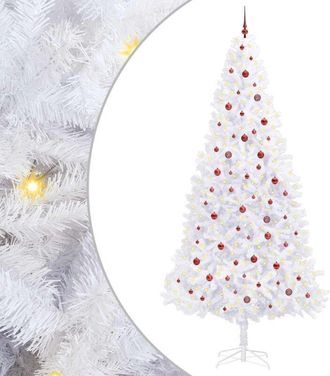 vidaXL K&uuml;nstlicher Weihnachtsbaum Wei&szlig; 300 cm PVC und Stahl vidaXL