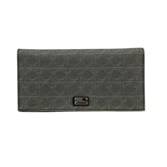 Ferragamo Pre-owned Gancini Long Wallet (Bi-fold) - Homme - Pre-owned - Gris - Taille: ONE Size