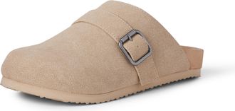 Amazon Essentials Damen Komfort Clogs, Taupe Optik Wildleder, 38.5 EU