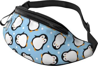 Generic Bauchtasche Atmungsaktiv Schultertaschen Pinguinmuster Multifunktionale Waist Fanny Pack F&uuml;r Wandern Reisen Outdoor 14X35Cm