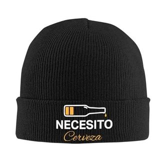 Generic Casquettes de Baseball pour Hommes Hommes, Necesito Cerveza Bonnet &agrave; Poignets pour Femmes Bonnets dr&ocirc;les dHiver Chauds