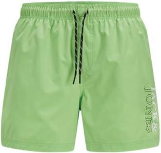 Jack & Jones Jpstmaui Jjswim Double Logo AKM Sn JNR, Vert &eacute;t&eacute;, 12 Ans Hommes