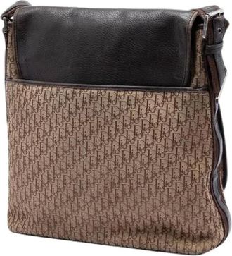 Dior Sac bandouli&egrave;re Pre-owned en toile - Femme - Pre-owned - Brun - Taille: ONE Size