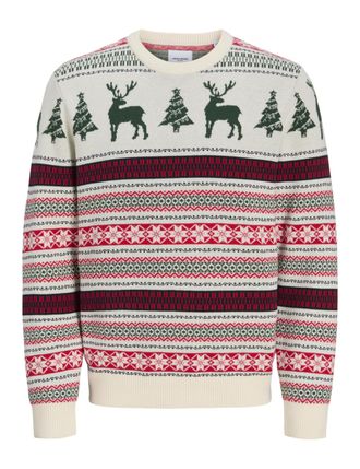 Jack & Jones Jjxmas Noel Knit Crew Neck
