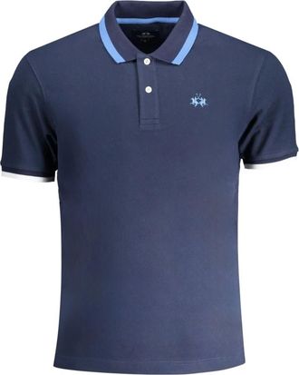 La Martina Homme, Tops, Bleu, Taille: XL Polo &agrave; Manches Courtes