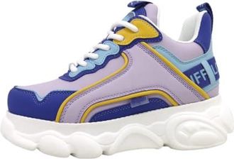 Buffalo CLD Chai Chaussures &agrave; lacets pour femme Baskets sportives basses Loisirs, Violet multi, 38 EU