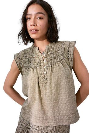 Next Blusentop &Auml;rmellose Jacquard-Bluse (1-tlg)