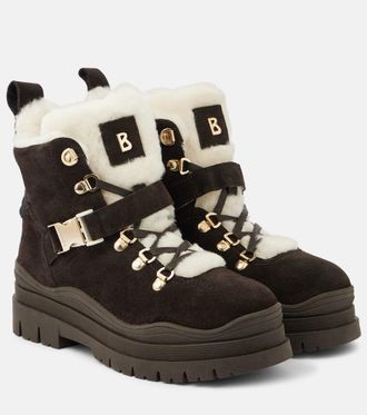 Bogner Bottines Arosa en daim et shearling