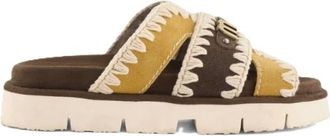 Mou Femme, Chaussures, Multicolore, Taille: 36 EU Bio Sandal Bicolor Metal Log