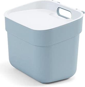 Curver Ready to Collect Poubelle de recyclage 100% recyclée Gris fumé avec couvercle gris clair 5 l