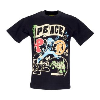 Market Frieden und Kraft Tee Schwarz - - Tops - Herren - Mehrfarbig - S