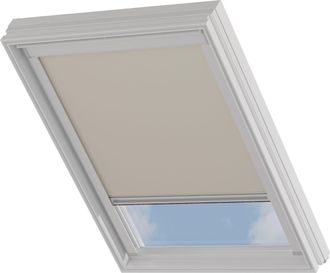 Cocoon Dachfenster Verdunkelung MK08 - Kompatibel mit VELUX Dachfenstern - Dachfenster Rollo mit Hitzeschutz - Einfache Montage - Sand