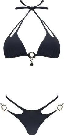 Miss Bikini Femme, Maillots de bain, Noir, Taille: 40 FR Triangle Bikini