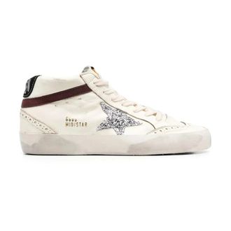 Golden Goose Femme, Chaussures, Beige, Taille: 37 EU Mid Star Leather High Top Baskets