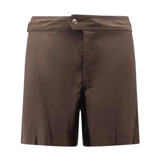 Tom Ford Homme, Shorts, Brun, Taille: L Micro Compact Short de Bain avec Boucle