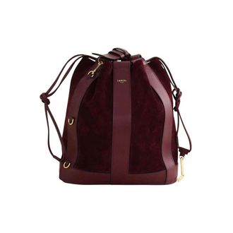 Lancel Sac &agrave; bandouli&egrave;re en daim bordeaux