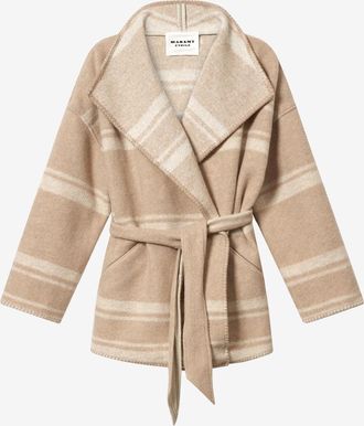 Isabel Marant Manteau Brea - Femme - Sable - Taille34 - Marant &Eacute;toile