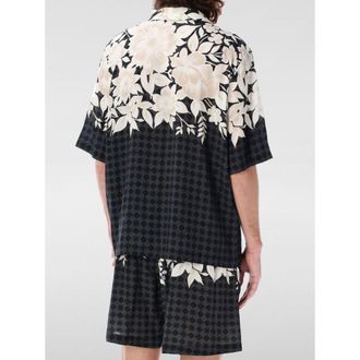 Amiri Mens Black Silk Pattern Shirt