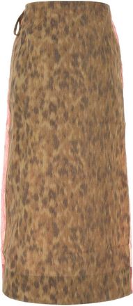Ganni Shibori Organza Skirt - Pink