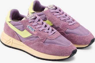 Autry Baskets crant&eacute;es en cuir m&eacute;lang&eacute;