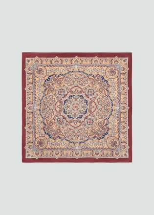 Mango Foulard en imprim&eacute; paisley grenat - Femme - Taille unique - MANGO