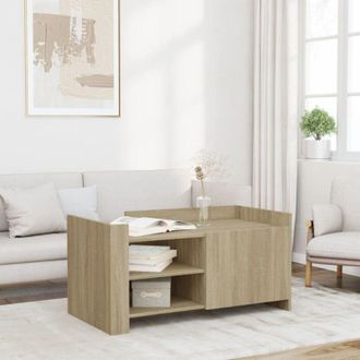vidaXL Vidaxl - Couchtisch Sonoma-Eiche 100x50x50 cm Holzwerkstoff