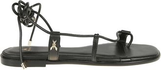 Patrizia Pepe Femme, Chaussures, Noir, Taille: 39 EU Sandale Plate