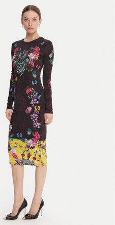 Versace Jeans Couture Kleid für den Alltag 79HAO9P0 JS491 Schwarz Slim Fit