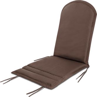 Normani Adirondack Stuhlauflage - wasserdichte Outdoor Auflage für Adriondack Stühle 135 x 55 x 6 cm Farbe Braun