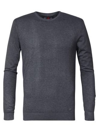 Petrol Industries Herren Men Knitwear Round Neck Basic Polo-Pullover, Steal Melee, XX-Large