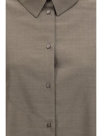 Jacquemus Womens Shirt Citta Grey Cotton