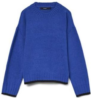 Vero Moda O-Neck Pullover Vmshadow Ls Pull &agrave; col Rond Boo, Surf The Web, L Femme