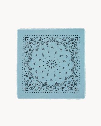 Kujten Grand bandana cachemire imprim&eacute; - Grand Bandana Hachiko